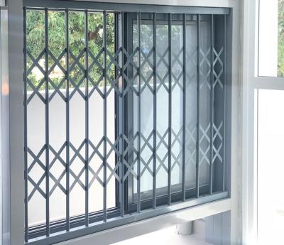 China Heat Insulation Brown Color Glass Kitchen Sliding Window with Storm Screen Stopper for sale