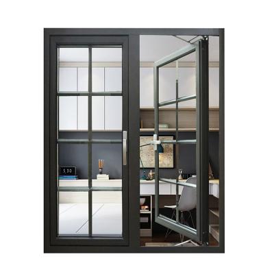 China Garage Shed/Villa/Basement/Gym/Wine Cellar Aluminium Casement Windows Design Assembled for sale
