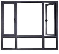 China Metal Houses Aluminum Casement Window with Aluminum Alloy Frame at Lowes for sale