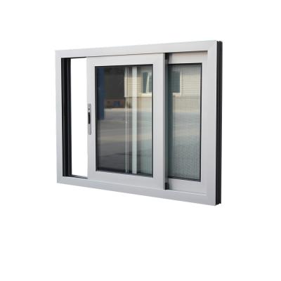 China Customized Size Courtyard Aluminum Sliding Window with Mosquito Net and Simple Design for sale