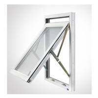 China Latest Window Designs Coating Glass Custom Windows with Awning Winder Frame for sale