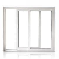China High Security System Lock Sliding Window Pvc with FiberGlass Screen Netting Material for sale