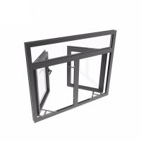 China Windproof House Windows with Security Mesh and Large Picture Window Manufacturers for sale