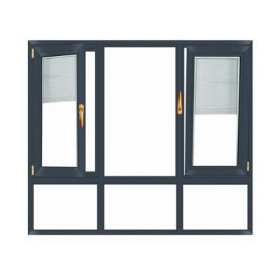 China Custom Triple Pane Casement Windows in Clear Glass Color for Sliding Curtain Type for sale