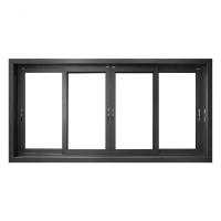 China Horizontal Opening Pattern Farmhouse Thermal Break Aluminium Sliding Glass Door Window for sale