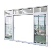 China Customized Colors Steel Profile Double Glazed Casement Windows with Black Aluminum Frame for sale