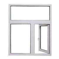 China Office Building Top Hung Upvc Casement Windows with Roller Shutter and Good Glass for sale