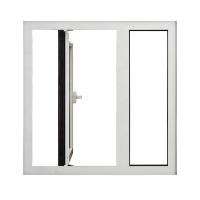 China Office Building Top Hung Upvc Casement Windows with Roller Shutter and Good Glass for sale