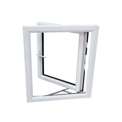 China Black Frame Double Hung Black Vinyl Casement Window with Good Airtightness Advantage for sale