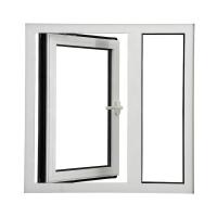 China Black Frame Double Hung Black Vinyl Casement Window with Good Airtightness Advantage for sale