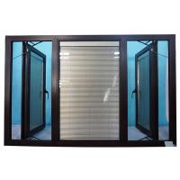 China 180 Degree Opening Aluminum Alloy Glass Folding Window Workshop Construction Design for sale