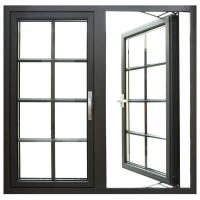 China 180 Degree Opening Aluminum Alloy Glass Folding Window Workshop Construction Design for sale