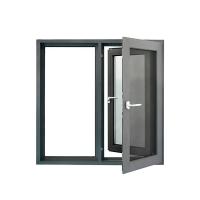 China Vertical Opening Louver Curtain Aluminum Casement Windows for Commercial Functionality for sale