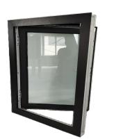 China Vertical Opening Louver Curtain Aluminum Casement Windows for Commercial Functionality for sale