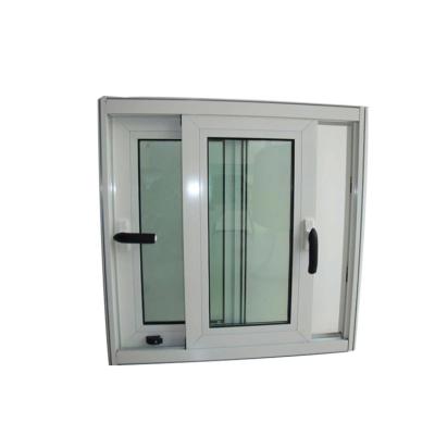 China Windproof Sliding Window Upvc Double Glazed Pvc Window with Horizontal Opening Pattern for sale