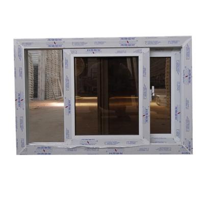 China Windproof Sliding Window Double Glazed Upvc Pvc House Windows from Grill Designs for sale