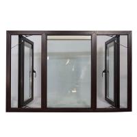 China Modern Aluminum Casement Blinds Roller Shutter Glass Window with Chinese Top Hardware for sale