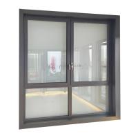 China FiberGlass Screen Netting Material Double Glazed Aluminum Casement Windows And Doors for sale