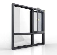 China FiberGlass Screen Netting Material Double Glazed Aluminum Casement Windows And Doors for sale