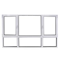 China Single Glass Type Double Glazed Aluminum Casement Window Dog Door for Chinese Top Hardware for sale