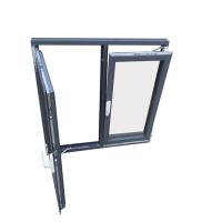 China Single Glass Type Double Glazed Aluminum Casement Window Dog Door for Chinese Top Hardware for sale