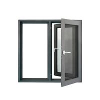 China Top-Selling Africa Hurricane Impact Aluminum Casement Windows Adjustable Grill Design for sale