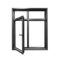 China Top-Selling Africa Hurricane Impact Aluminum Casement Windows Adjustable Grill Design for sale