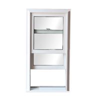 China Upvc Window Vinyl Single Hung Vinyl Replacement Windows with Heat Insulation Advantage for sale