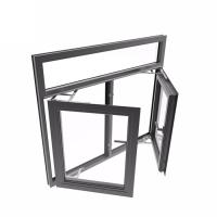China Aluminum Casement Windows for Houses in French Customized and Horizontal Open Type for sale