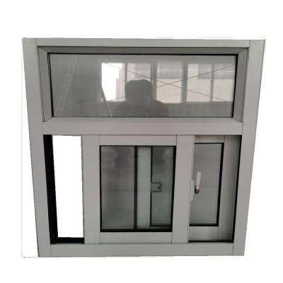 China Horizontal Slide Up Windows for Office Buildings 3 Track Aluminium Sliding Window for sale