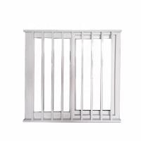 China 2023 Novel PVC Courtyard Sliding Window Grill Design with Horizontal Opening Pattern for sale