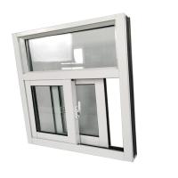 China Modern Design Black Aluminum Sliding Window with High Security System and Security Bars for sale
