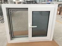 China Tinted Double Glazed PVC Sliding Glass Office Reception Windows for Soundproofing for sale