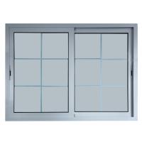 China Novel Casement Horizontal Double Glass Windows with Stainless Steel Screen Netting for sale