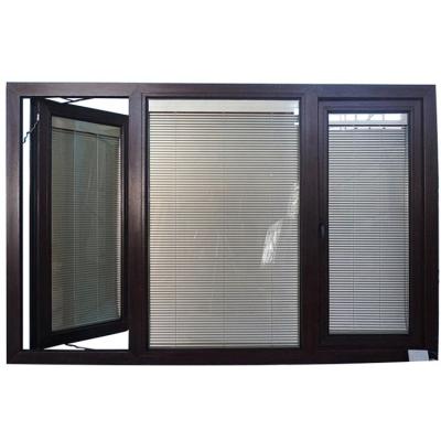 China Horizontal Opening Grade Style Aluminum Casement Window for Bestarc Hurricane Louver for sale