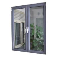 China Aluminum Alloy Frame Double Glazed Tempered Glass Residential Casement Swing Windows for sale