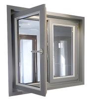 China Aluminum Alloy Frame Double Glazed Tempered Glass Residential Casement Swing Windows for sale