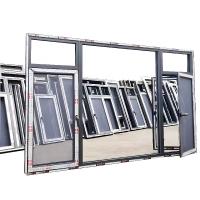 China Aluminum Alloy Frame Double Glazed Tempered Glass Residential Casement Swing Windows for sale
