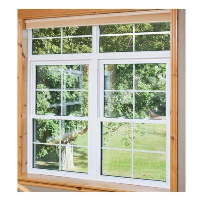 China Vinyl Windows Single Hung Upvc Double Glazed with Folding Screen and Curtain Type for sale