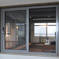 China Sliding Opening Aluminum Hurricane Impact Window with Stainless Steel Screen Netting for sale