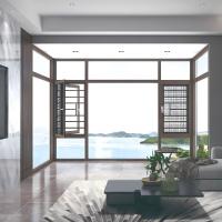 China Postmodern Design Aluminium European Glass Windows For Houses Folding Screen Casement for sale