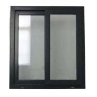 China Hanging Curtain Type Aluminium Sliding Window with Shutter Windows 6063-T5 Profile for sale