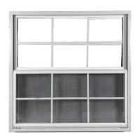 China Chinese Top Hardware Hung Vinyl Upvc Single Hung Window Double Hung Black Vinyl Window for sale