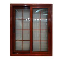 China Hanging Curtain Type Aluminium Sliding Window with Shutter Windows 6063-T5 Profile for sale