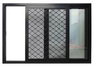 China Customized Folding Screen Double Glazed Aluminum Windows with Stainless Steel Netting for sale