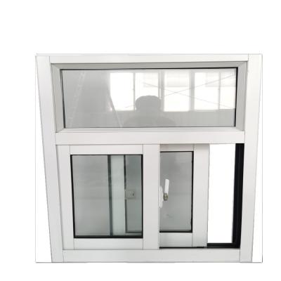 China Aluminium Vertical Sliding Window with Tempering Glass and Horizontal Opening Pattern for sale