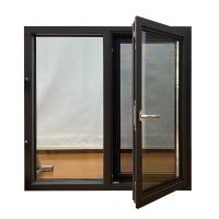 China Postmodern Design Soundproof Double Glazed Insulated Aluminium Glass Casement Windows for sale