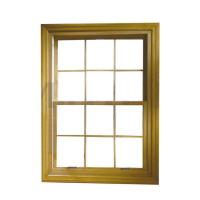 China White PVC Raw Material UPVC Hung Window for Vertical Opening and Fiberglass Mesh Screen for sale