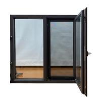 China Postmodern Design Soundproof Double Glazed Insulated Aluminium Glass Casement Windows for sale