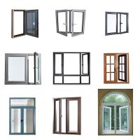 China Postmodern Design Soundproof Double Glazed Insulated Aluminium Glass Casement Windows for sale